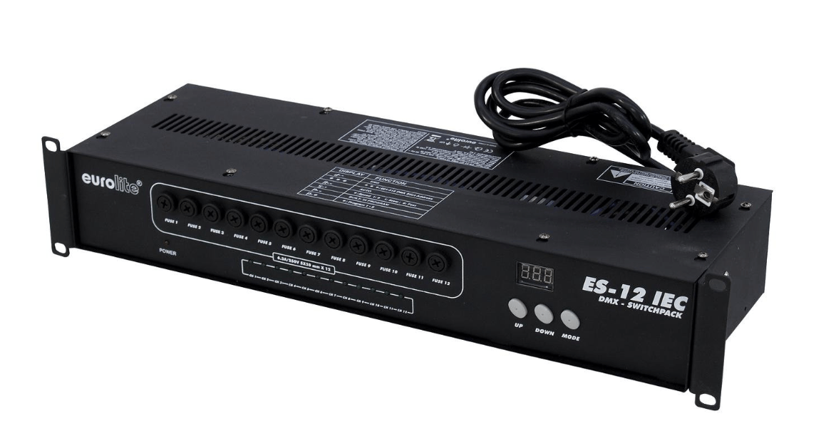 EUROLITE ES-12 IEC DMX SWITCH PACK - Audio Light Asia Pte Ltd