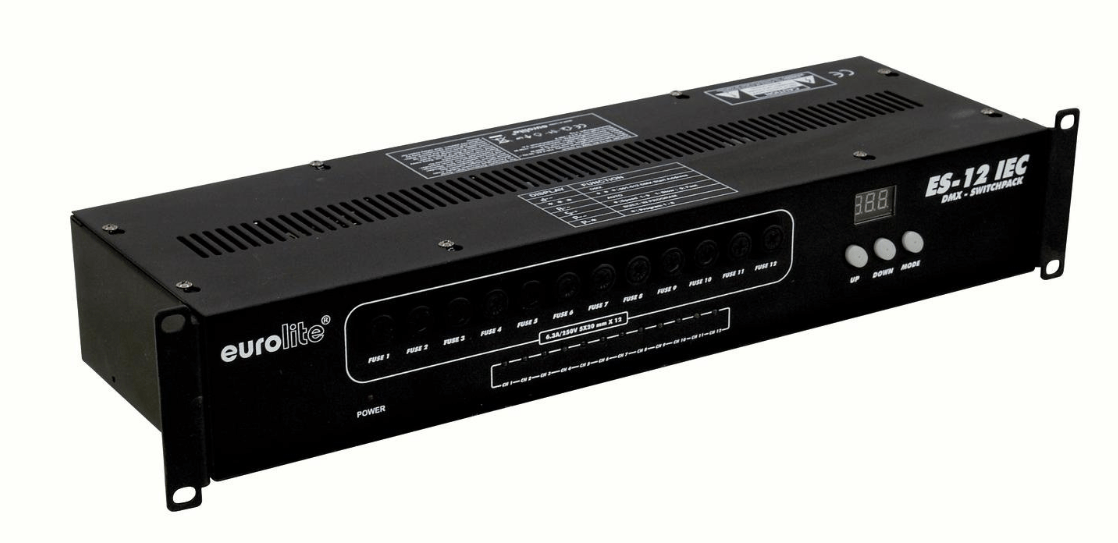EUROLITE ES-12 IEC DMX SWITCH PACK - Audio Light Asia Pte Ltd