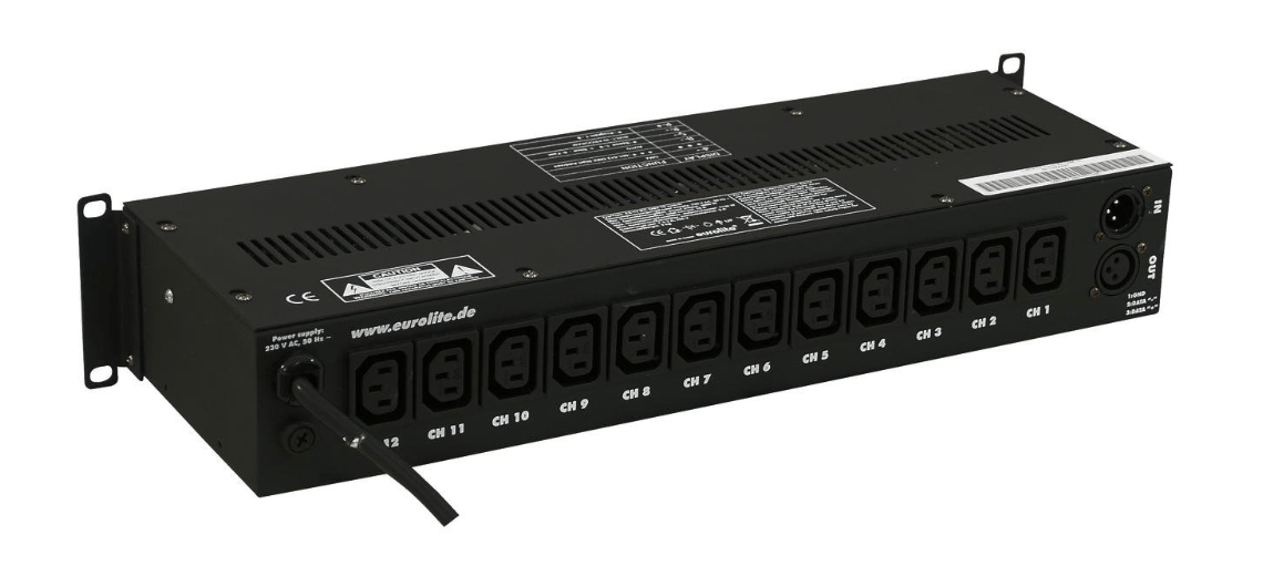 EUROLITE ES-12 IEC DMX SWITCH PACK - Audio Light Asia Pte Ltd