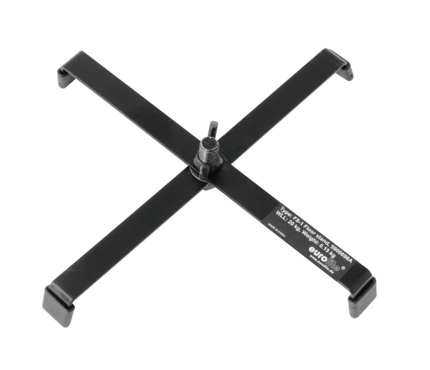 EUROLITE FS-1 FLOORSTAND, STEEL, BLACK - Audio Light Asia Pte Ltd