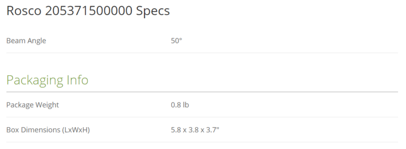 ROSCO 50-DEGREE LENS FOR X-EFFECTS PROJECTOR - Audio Light Asia Pte Ltd